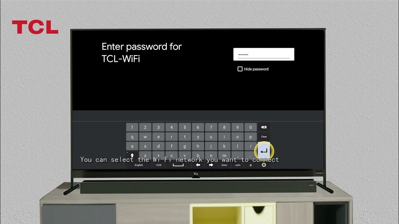 Initial setup for TCL Android TV - YouTube