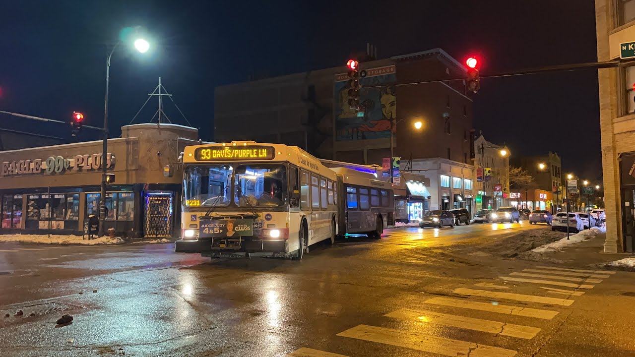 4K60 Special: CTA Buses in action at Evening/Night time. - YouTube