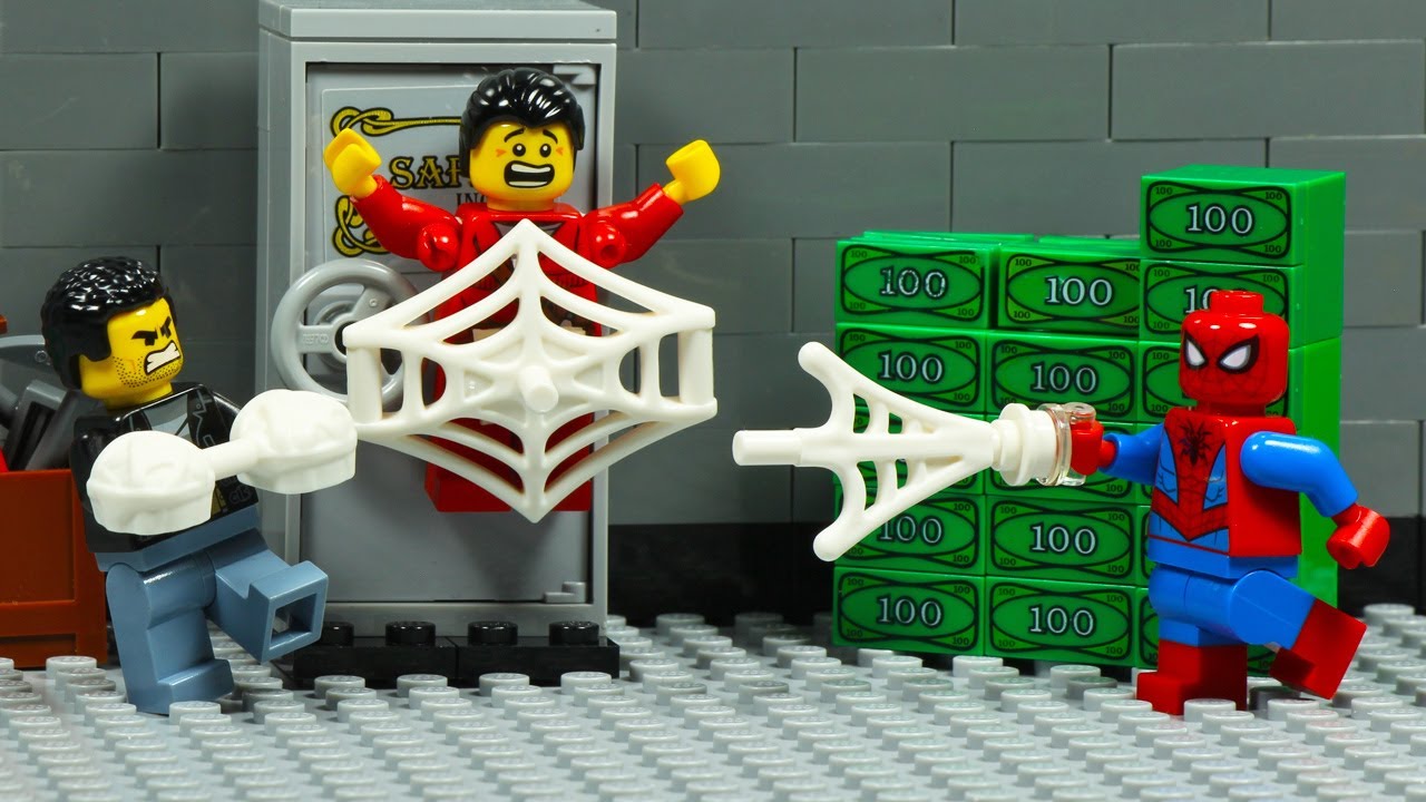 Lego City Spiderman ATM Bank Robbery Fail - YouTube