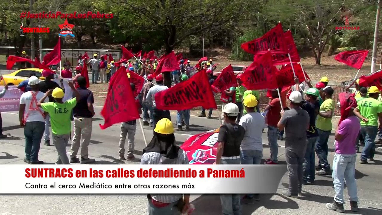 SUNTRACS en las Calles defendiendo a Panamá 10022017 - YouTube