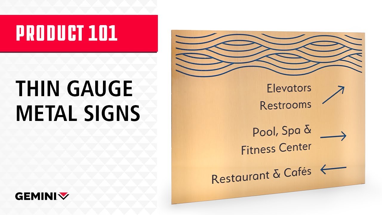 Thin Gauge Metal Signs 101 By Gemini - YouTube