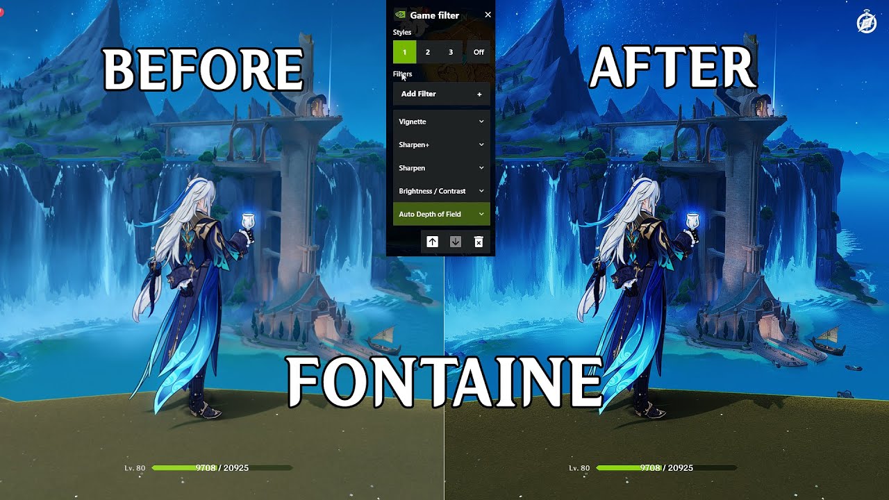 NVIDIA FILTER BEST SETTING FOR FONTAINE [4K-60FPS] | GENSHIN IMPACT ...