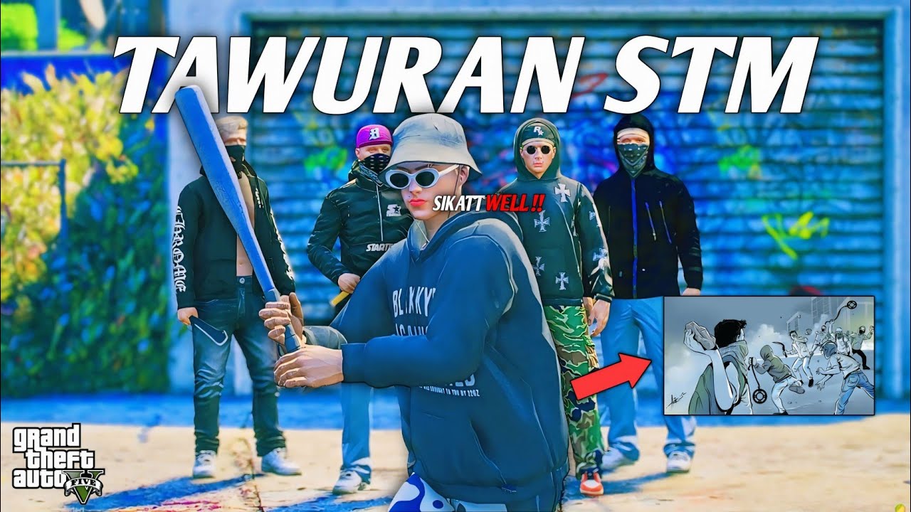 AKU MENJADI ANAK STM DAN TAWURAN MELAWAN BENGKEL SCR TEAM !! - GTA 5 ...