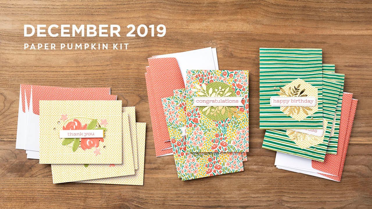 Paper Pumpkin December 2019 - YouTube