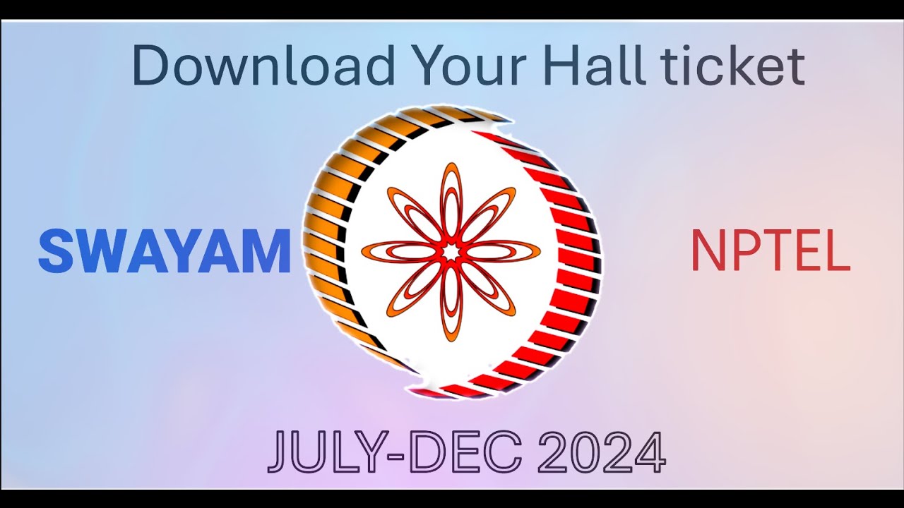 How to Download NPTEL Hall-Ticket Online || How to Check NPTEL Exam ...