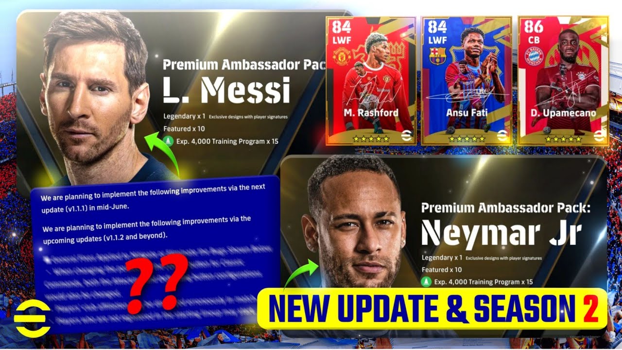 PREMIUM PACKS OF MESSI & NEYMAR 🔥 New Updated Data & Legendary Packs ...