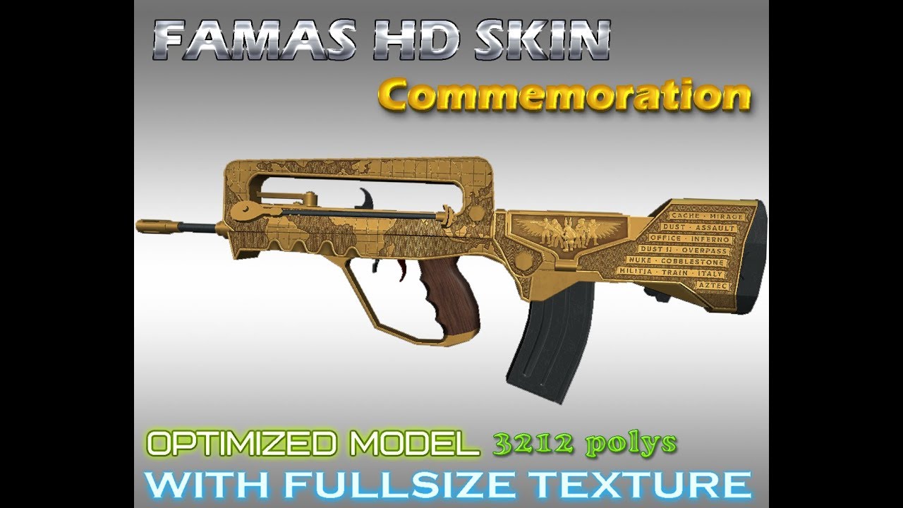 CSGO Famas Commemoration HD skin - YouTube