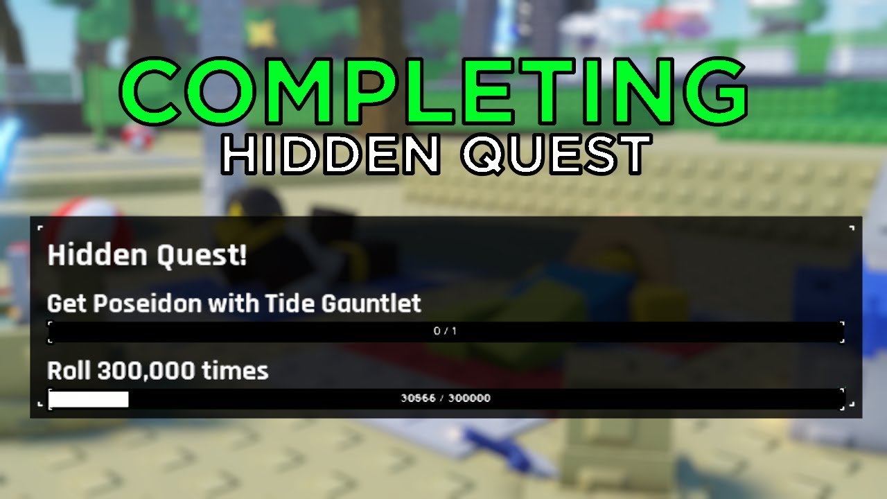 Completing The Hidden Quest in Sol's RNG - YouTube
