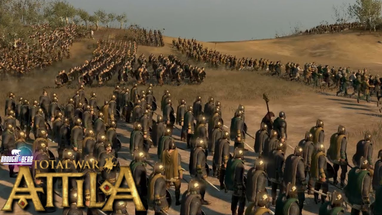 Battle of Adrianople Attila Total War Historical Battle Legendary - YouTube