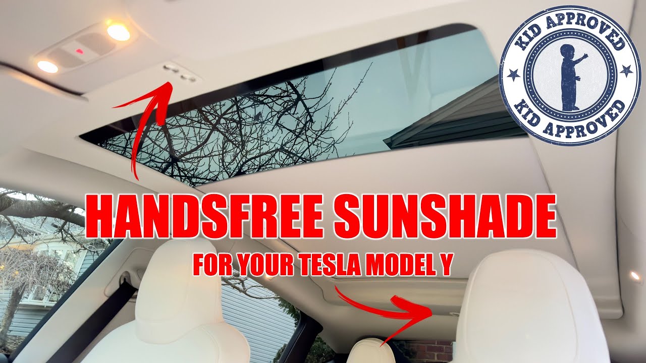 Tesla Transformation Part 2: Powered Sunshade by Hansshow - YouTube
