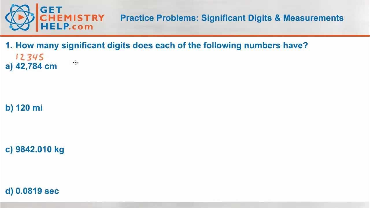 Chemistry Practice Problems: Significant Digits & Measurements - YouTube