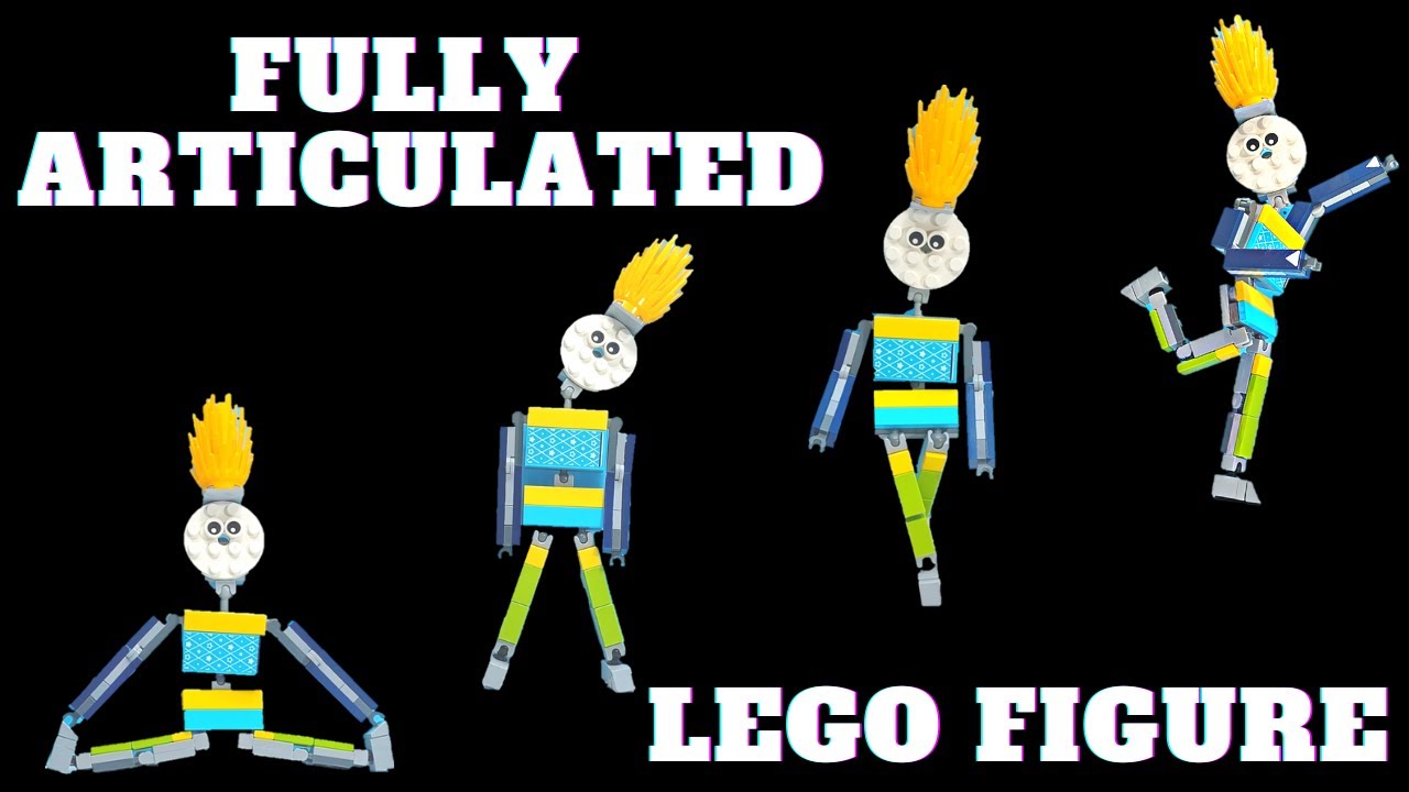 FULLY ARTICULATED LEGO FIGURE | FULLY POSABLE LEGO CHARACTER - YouTube