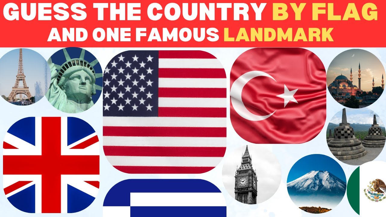 Guess The Country By Flag With One clue |FLAG QUIZ 2024| - YouTube