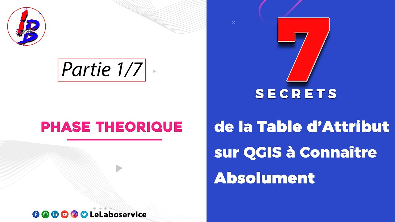 7 Secrets de la table d'attribut sur Qgis 01 : Phase Théorique - YouTube