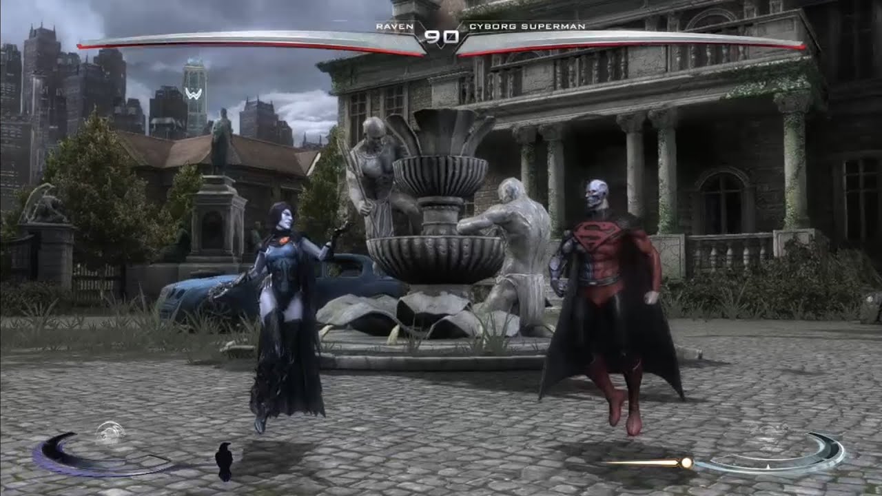 Raven Vs Cyborg Superman INJUSTICE Gods Among Us - YouTube