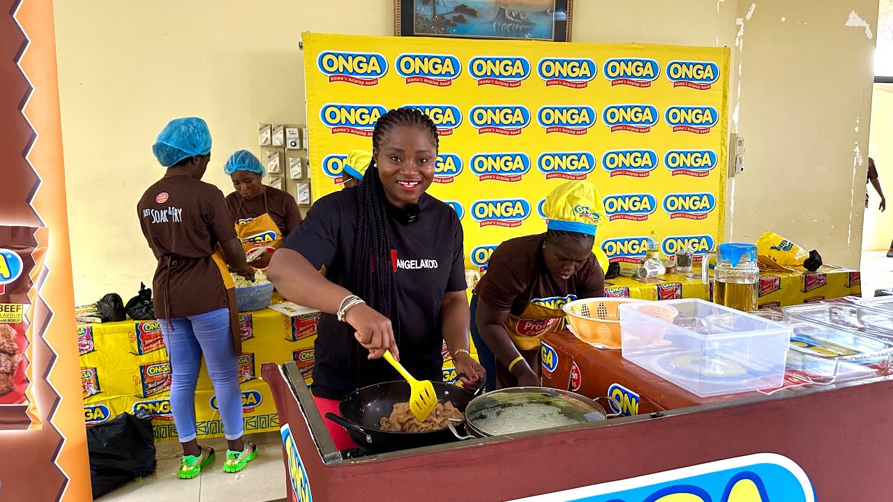 Cooking At The Onga Launching Event In Sunyani || Using The New ...