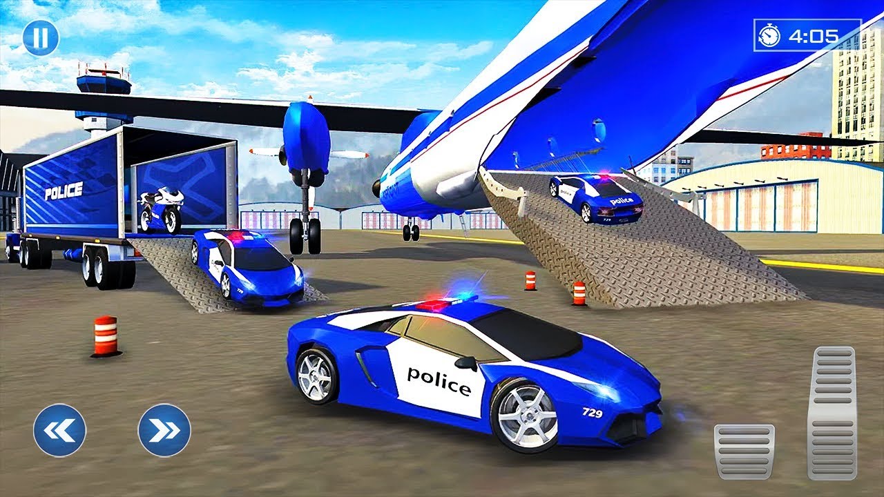 Police Plane Transporter Game - Android Gameplay - YouTube