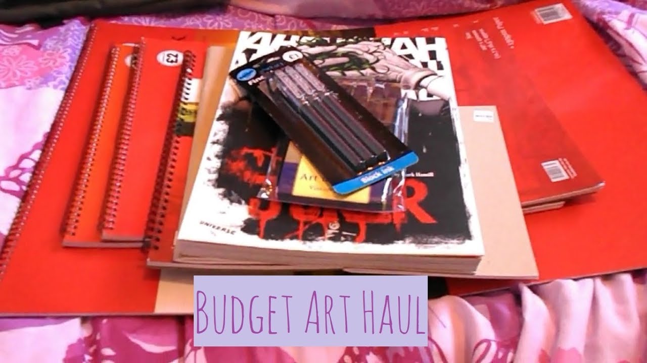 Budget Art Haul YouTube budget-art-haul-youtube
