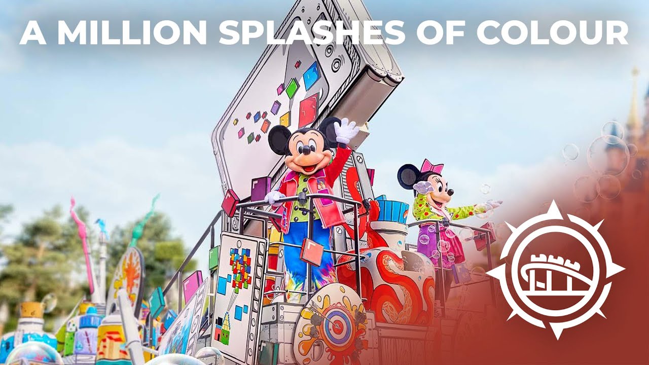 🇫🇷 DISNEYLAND PARIS: A Million Splashes of Colour | Parade Show 4K ...