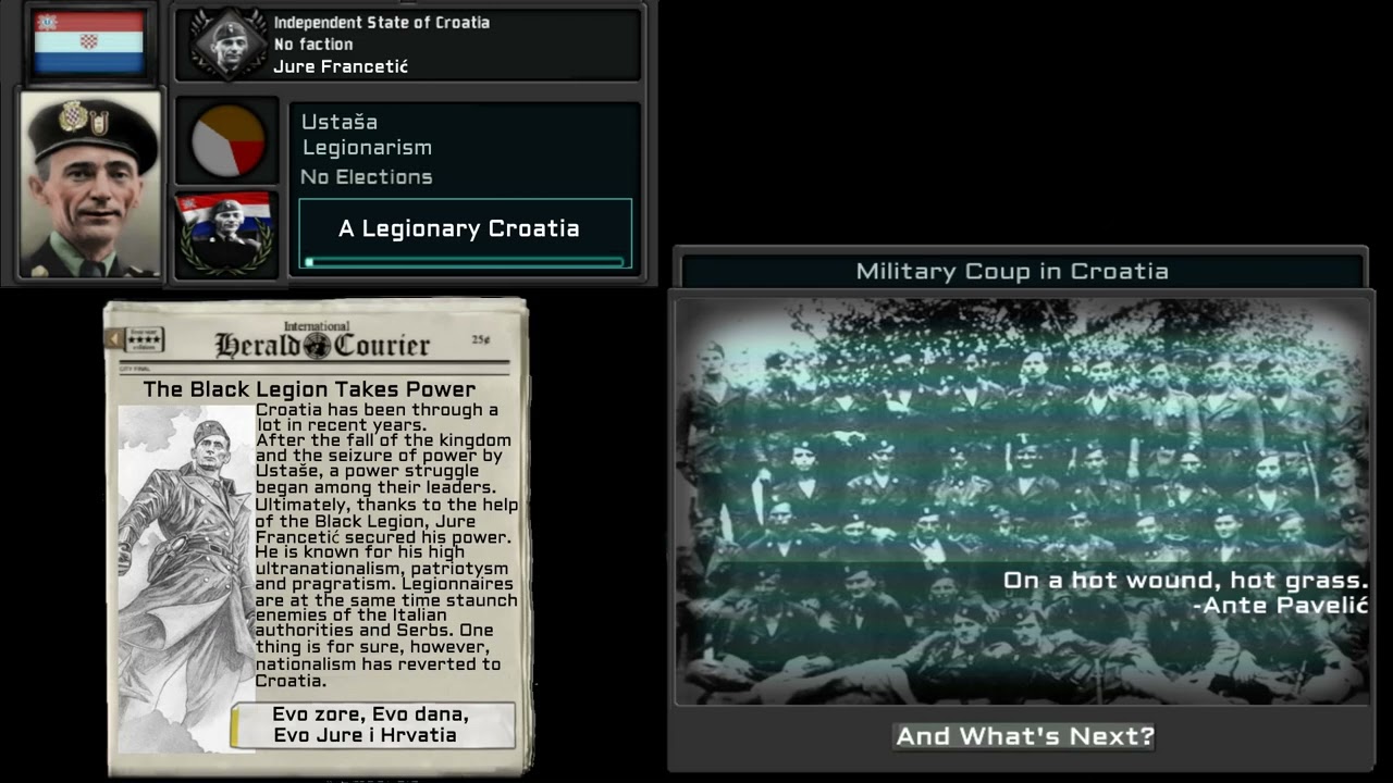 HOI4 TNO Custom Super Event: Fight for power in Croatia Remaster ...