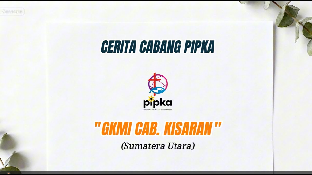 CERITA CABANG PIPKA - GKMI Cab. Kisaran, Sumatera Utara - YouTube