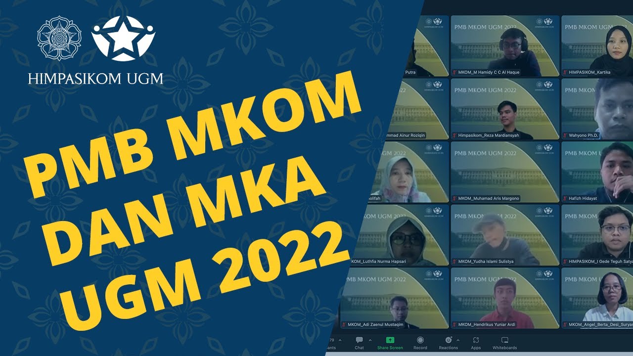 PMB MKOM dan MKA UGM 2022 - YouTube