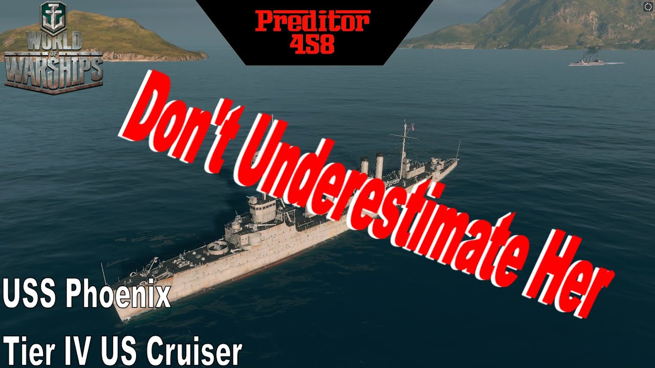 World of Warships - USS Phoenix Tier IV Cruiser - Pretty good ship ...