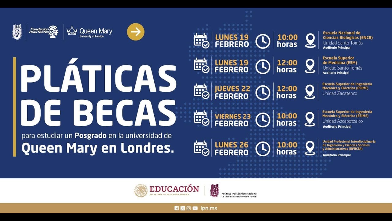 Pláticas de Becas para estudiar un posgrado en la universidad de Queen ...