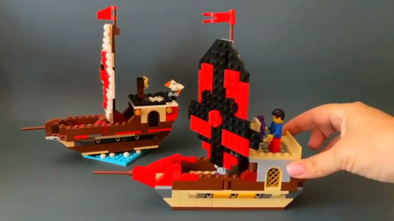 Assemble PIRATE SHIP Lego 11016 Ideas How to Build - YouTube