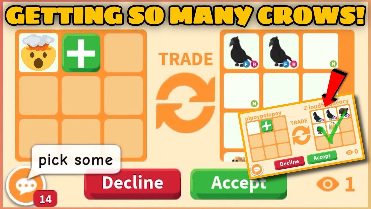 OML 🤯🤯 GETTING 4 CROW IN ONE SERVER!! SUCCESSFUL GOOD WIN TRADES IN ...