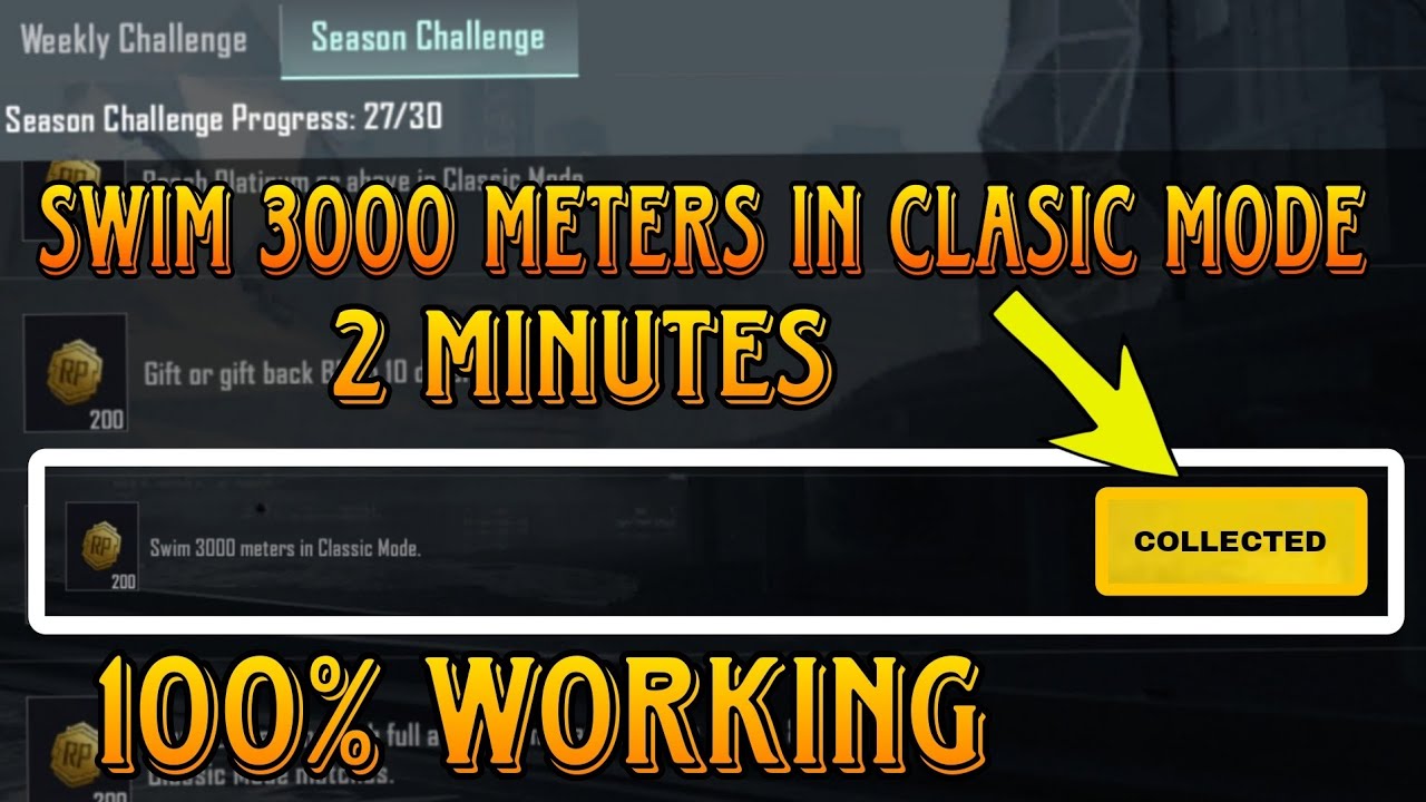 swim 3000 meters in classic mode - YouTube