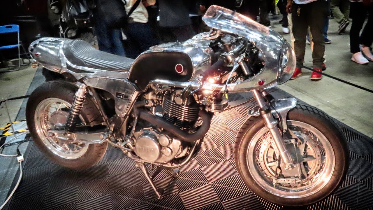 YAMAHA SR Custom Bike by chabott engineering - YouTube