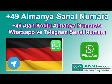 Almanya Whatsapp - +49 Whatsapp - Sanal Numara