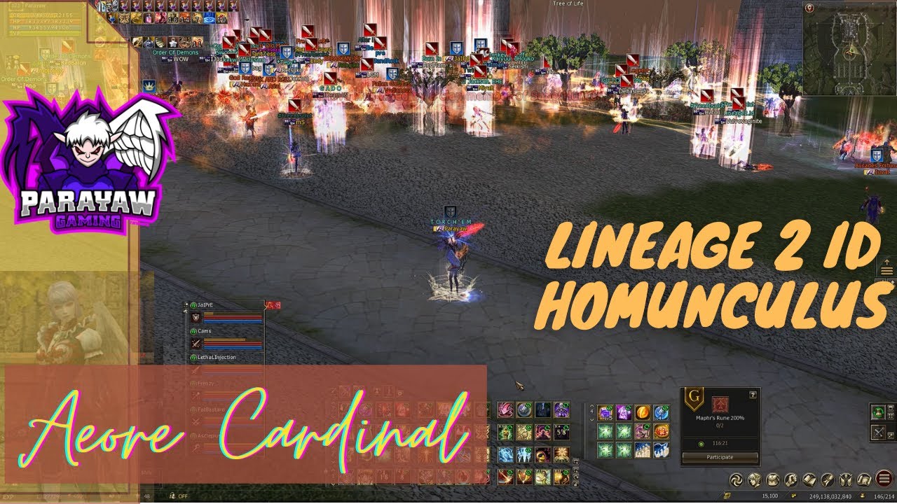 Lineage 2 id Homunculus Aeore Cardinal Parayaw Aden Castle Siege #L2 # ...