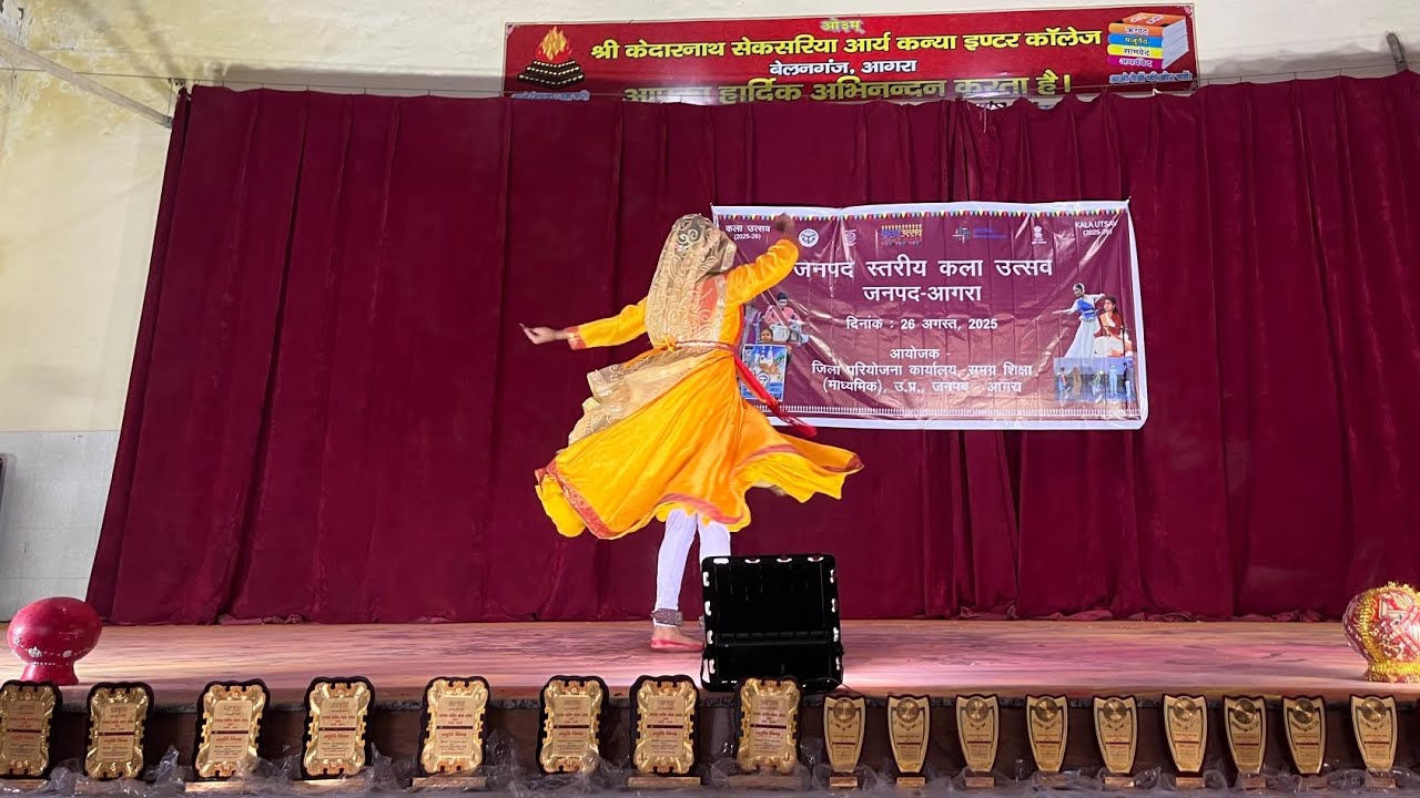 Raag Bahar ka tarana classical dance Kathak up Agra Kala Utsav 2025 ...