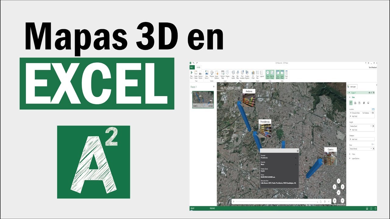 Mapas 3D en Excel: Impresionantes gráficas tridimensionales ...