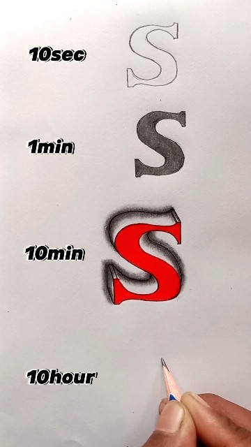 How to draw s letter 😋 #shorts #art #youtubeshorts - YouTube
