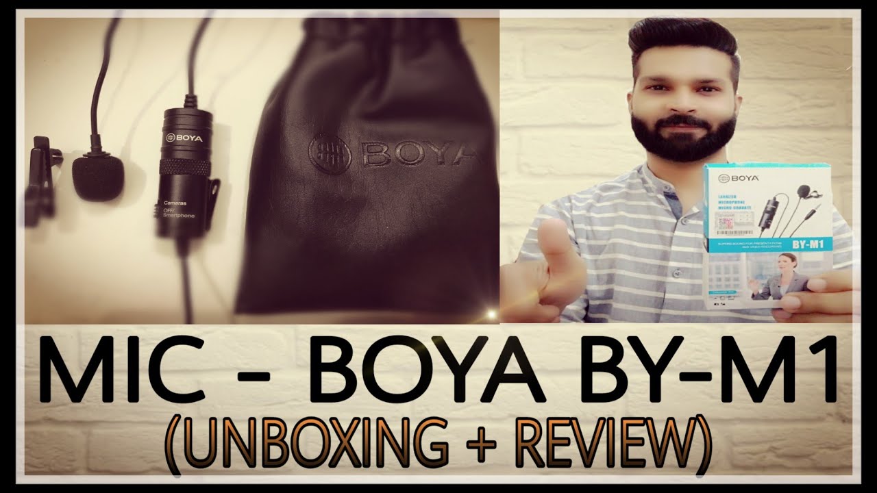 BOYA BY-M1 Lavalier Microphone Unboxing & Review || For Smartphones ...