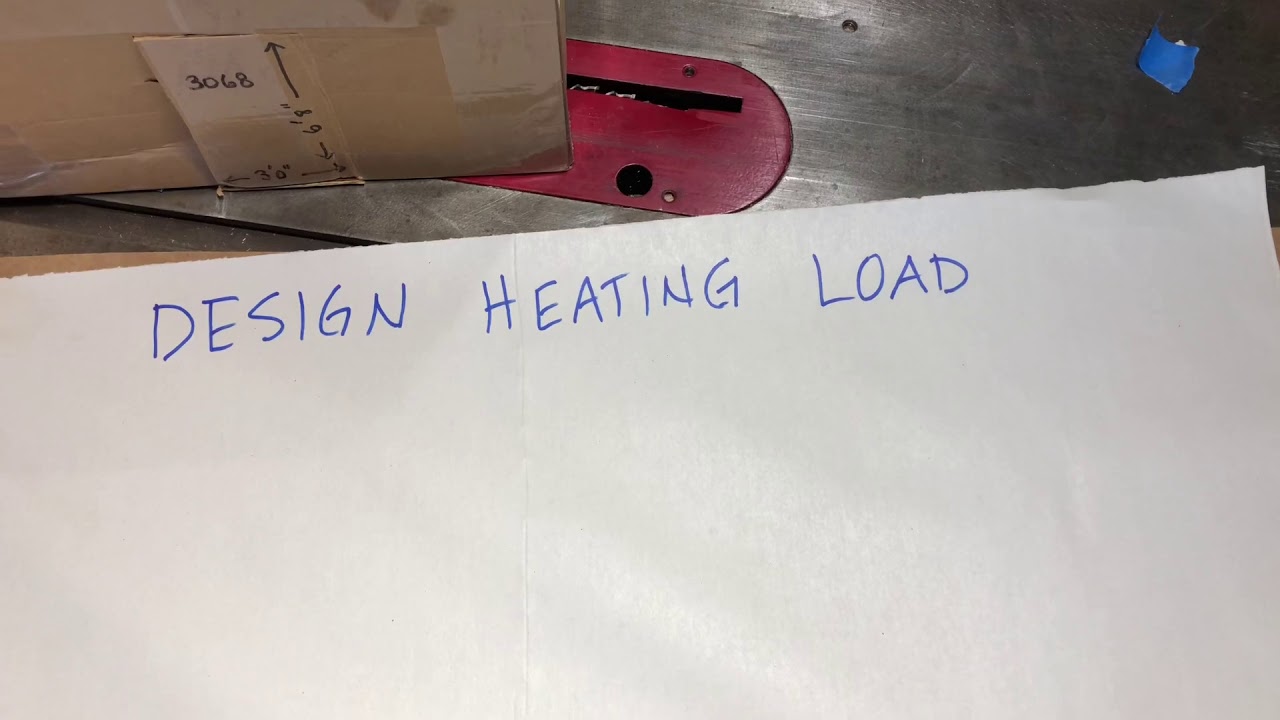 Design Heating Load: Part 1 - YouTube