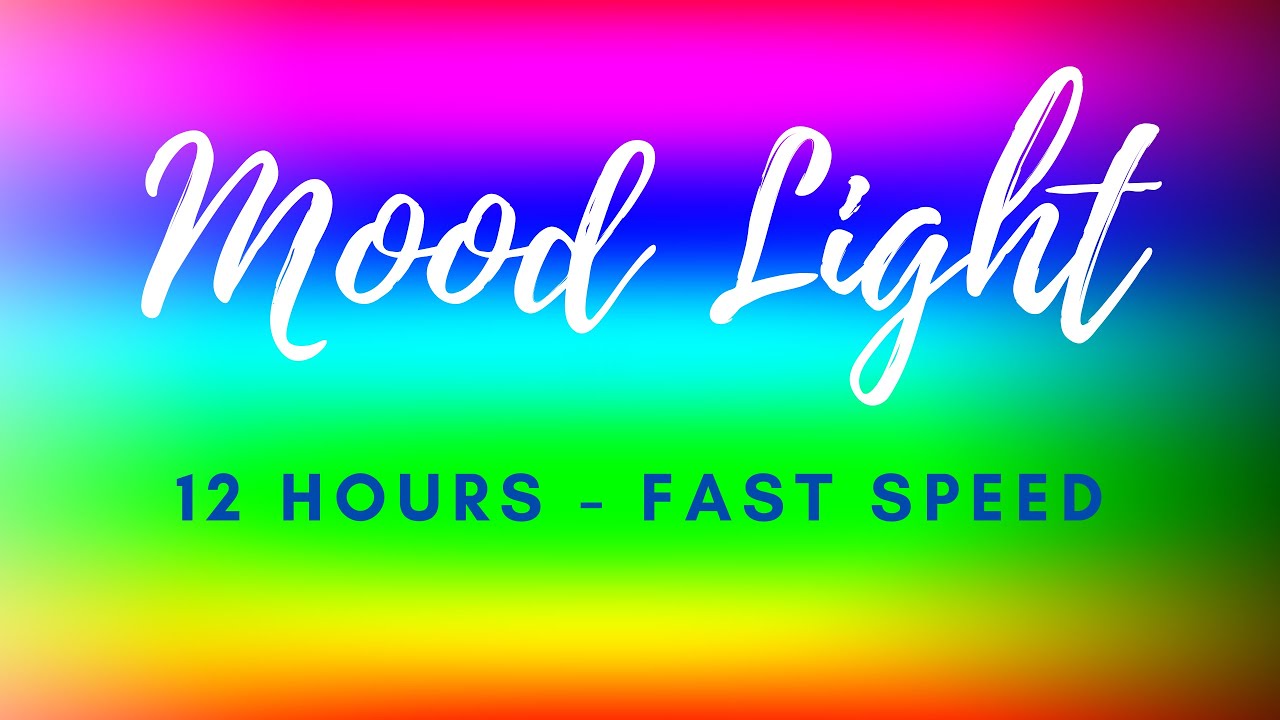 12 hours smooth color changing mood led light - color screensaver ...
