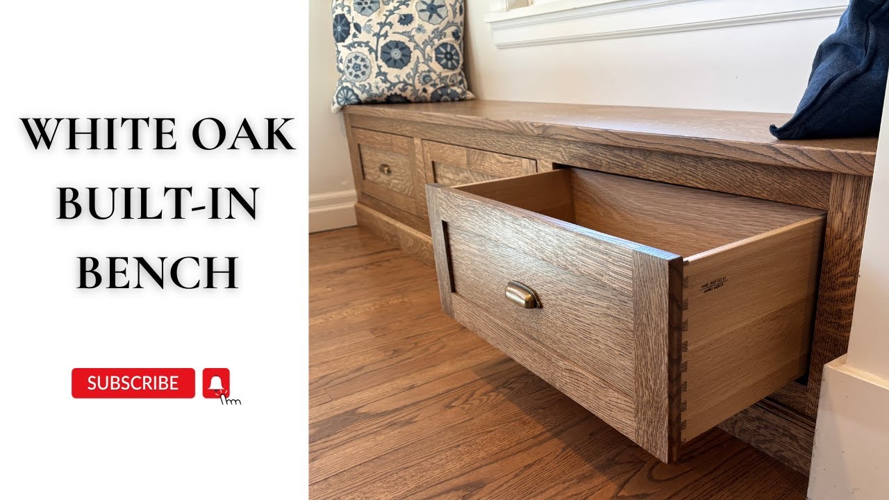 Window Seat Bench With Drawers - YouTube