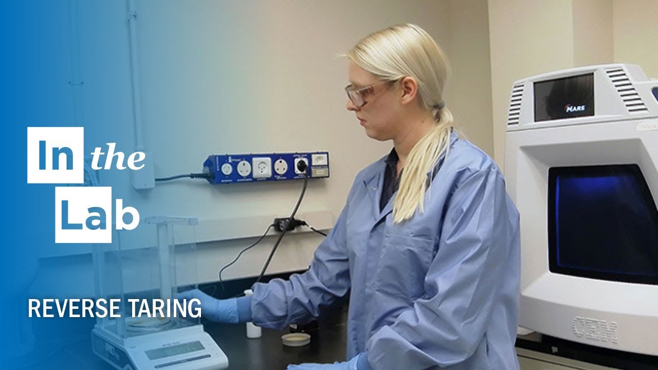 In the Lab: Weighing Samples 4 - Reverse Tare - YouTube