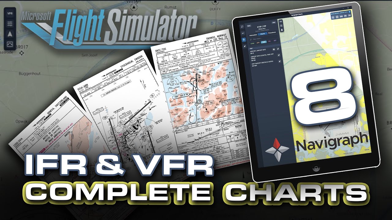 MSFS2020 | Navigraph Charts 8 | VFR MAPS available NOW !!! - YouTube
