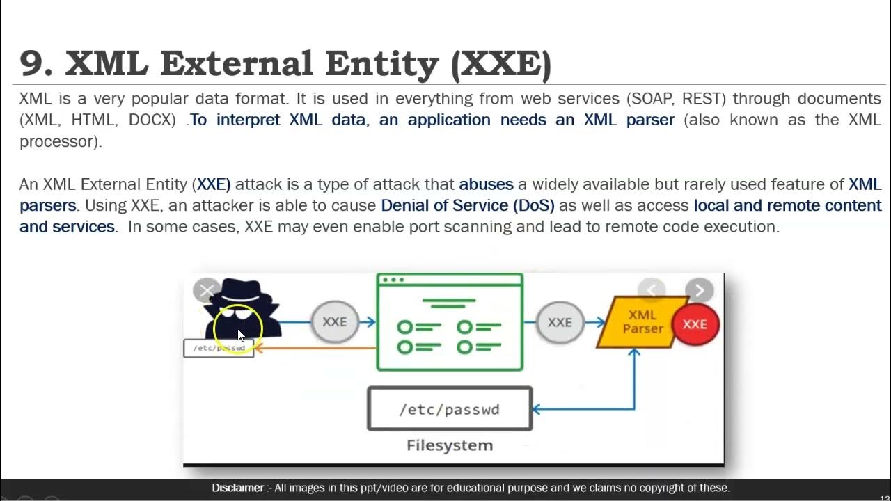 Lecture 54: OWASP 10 | XXE | Insecure Deserialization| Broken Access Control | CCSP Exam ...