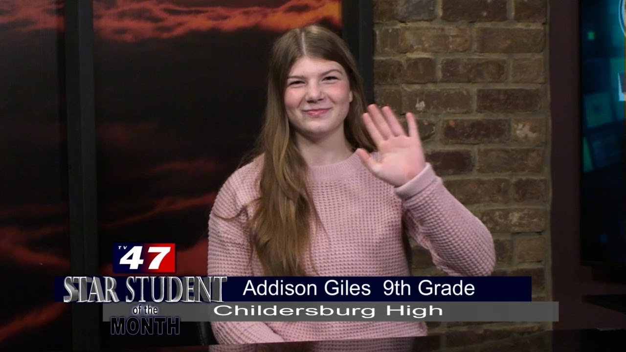 Star Student Addison Giles - 2/13/25 - YouTube