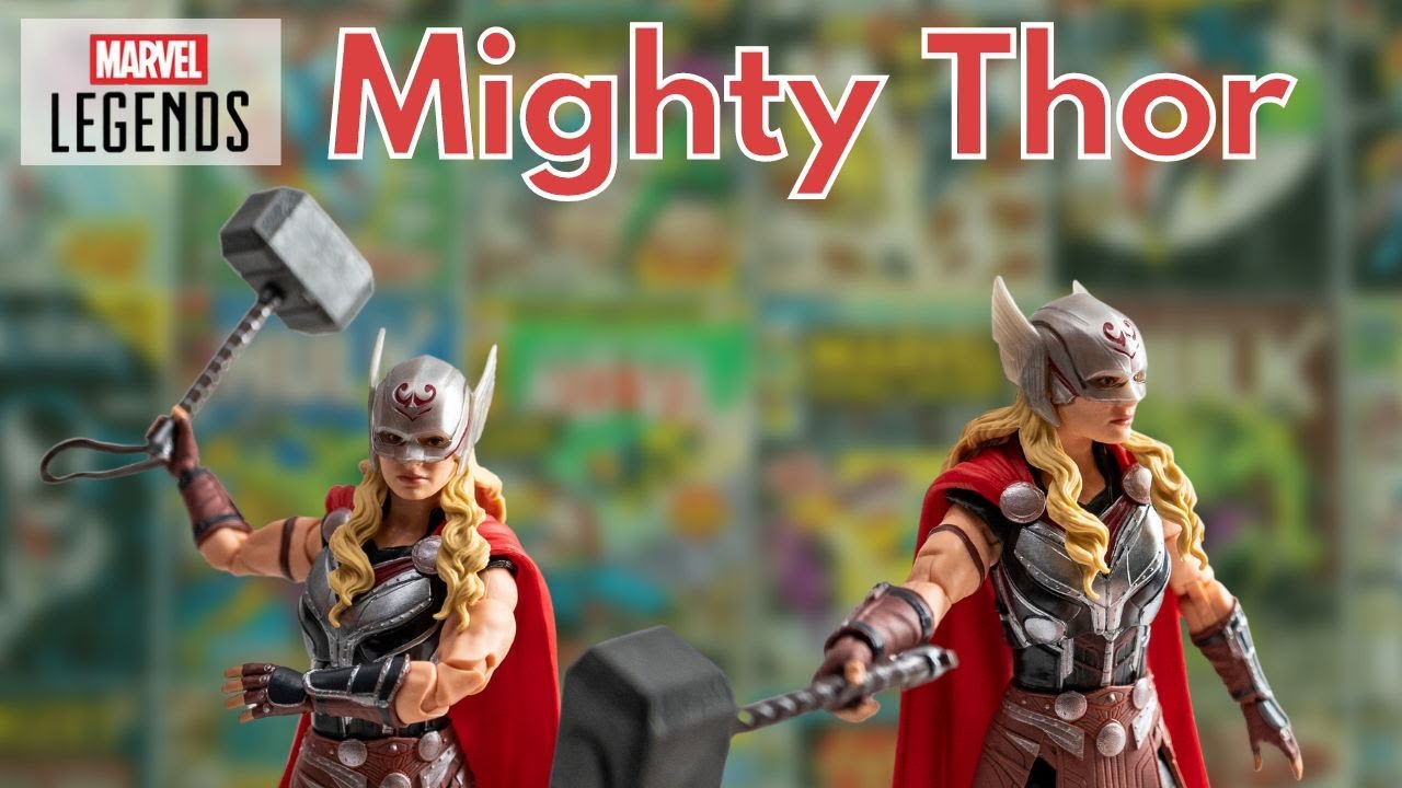 Marvel Legends Mighty Thor (Dr Jane Foster) Action Figure Toy Review ...