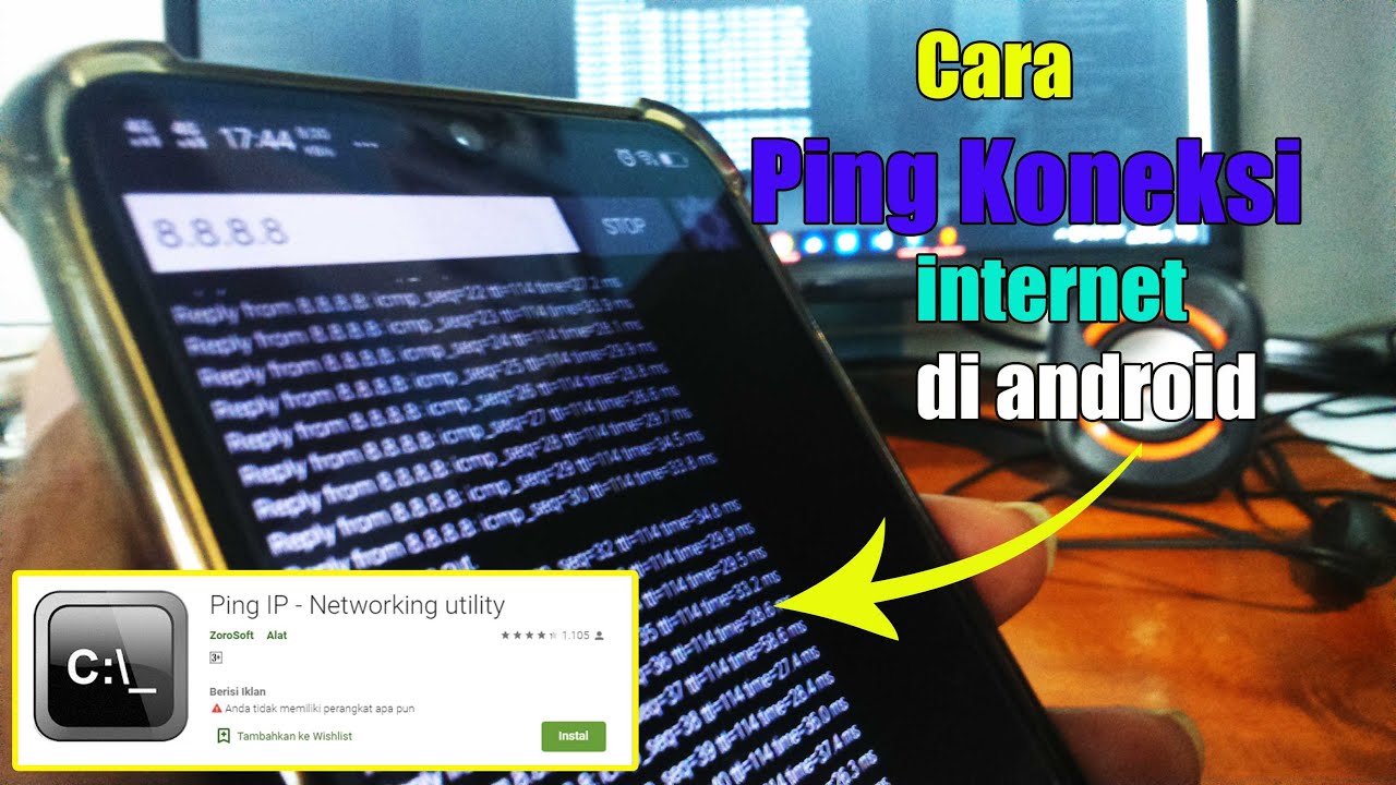 CARA PING KONEKSI INTERNET DI SEMUA HP ANDROID - YouTube