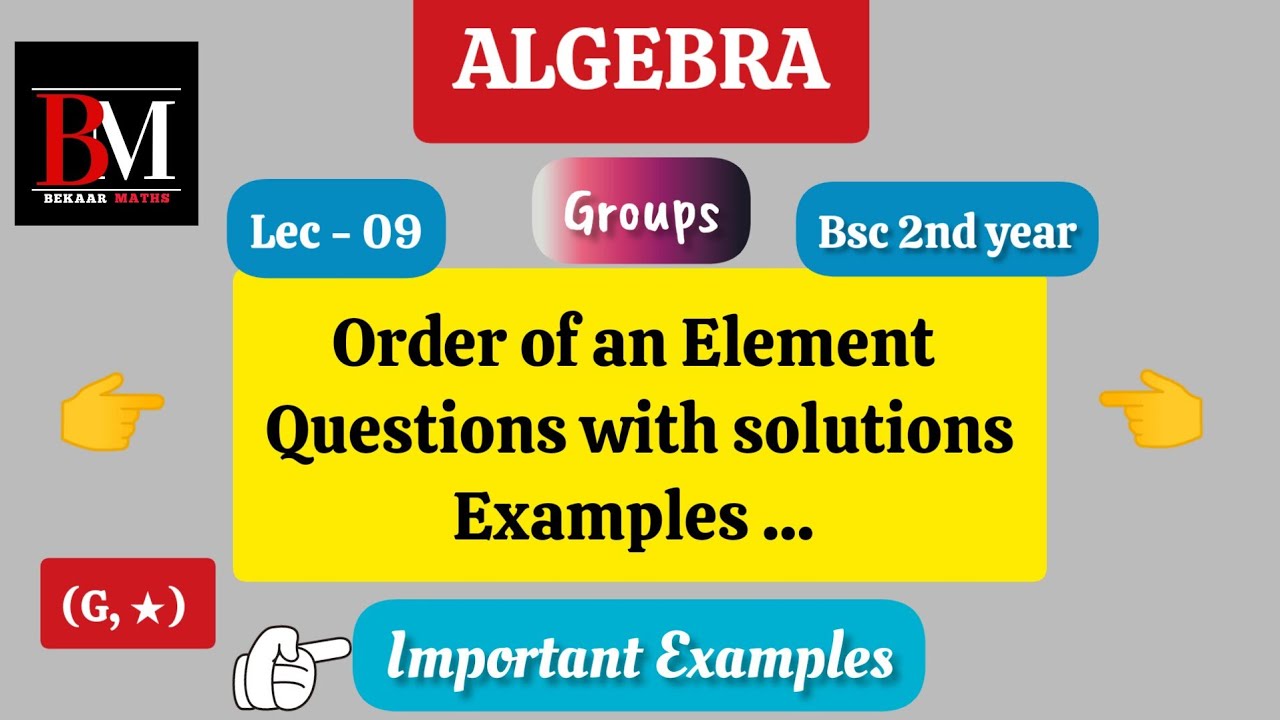 Groups Order Of An Element ions Examples Of Order Of An Groups Order Of An Element ions Examples Of Order Of An