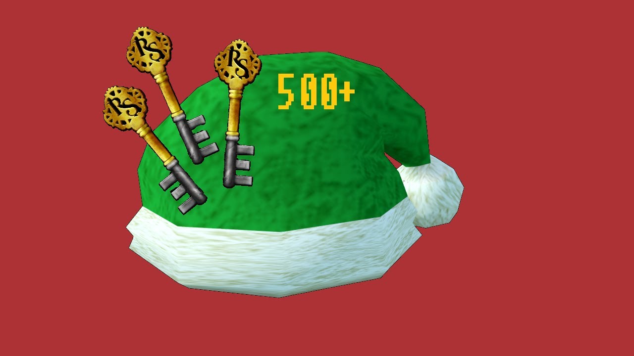 500+ Treasure Hunter Keys! WILL I GET THE GREEN SANTA HAT?! (RS3) - YouTube