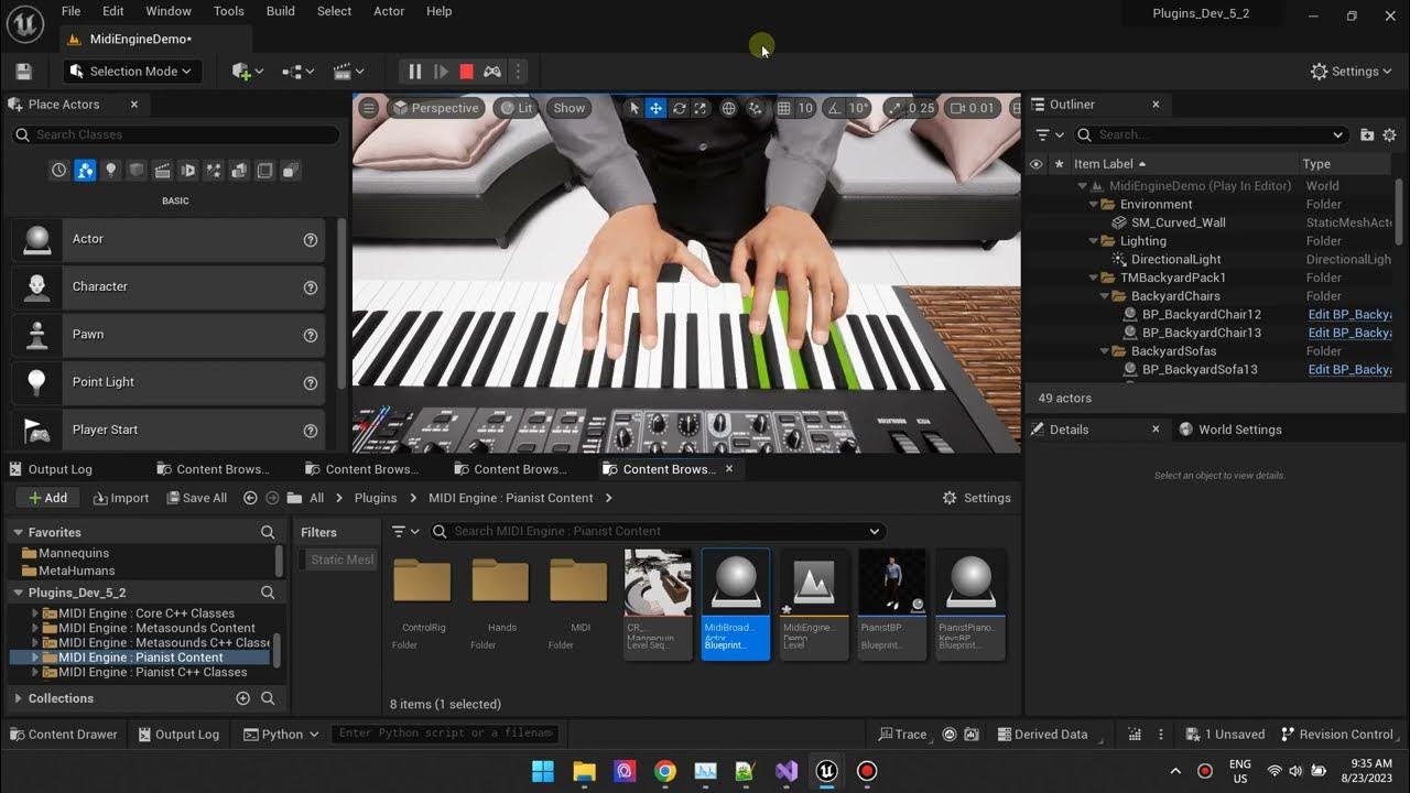 (WIP) UE5 Midi Engine Pianist Plugin | Harry Styles Sign Of The Times - YouTube